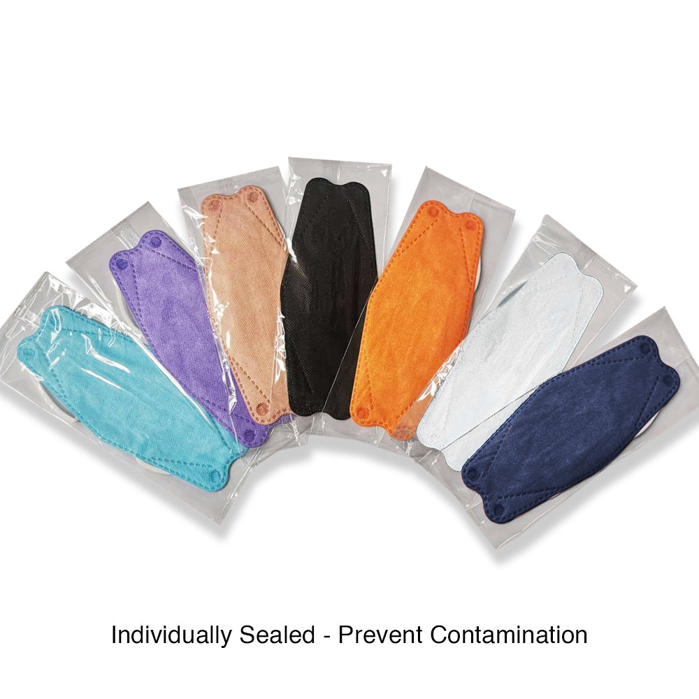 KN95 4PLY 3D Design 80PC Hygienic Single Packed Disposable Face Masks ...