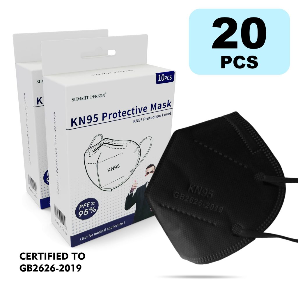 Summit 20Pcs 5-Layer KN95/N95/P2/PM2.5 Reusable Disposable Respirators ...