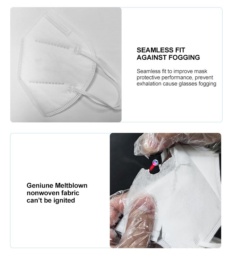 100pk of 5PLY KN95/N95/P2 Single Packed Disposable Respirators Box Face ...