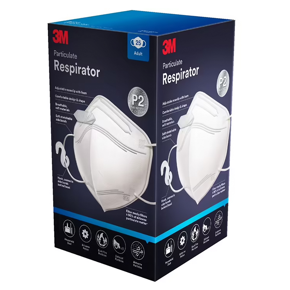 3M P2 Respirator 9123 25 Pack - JusChek™ Official